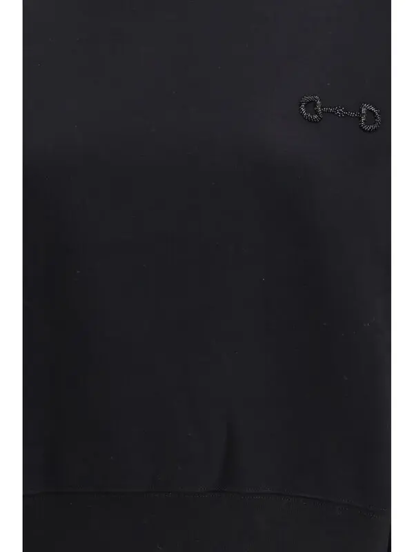 Gucci Brushed Cotton Jersey Sweatshirt With Horsebit Embroidery