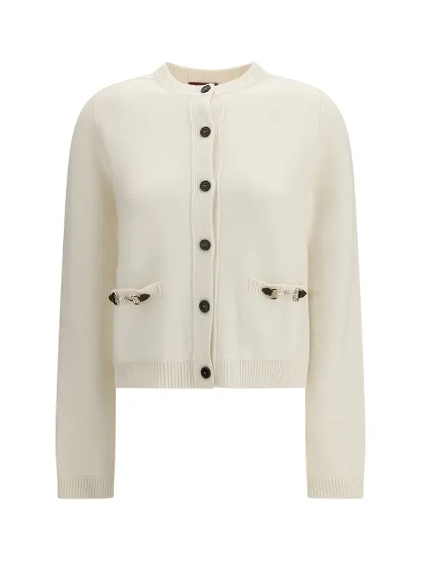 Gucci Wool And Cashmere Cardigan With Horsebit Detail - Multicolor