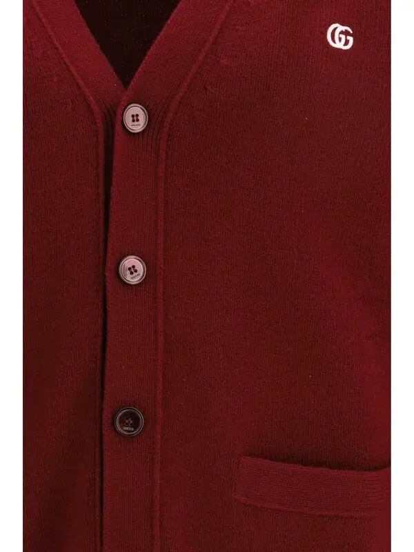 Gucci Wool Cashmere V-neck Cardigan