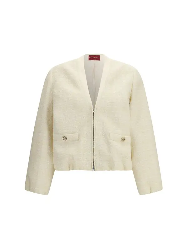 Gucci Tweed Jacket - Cream