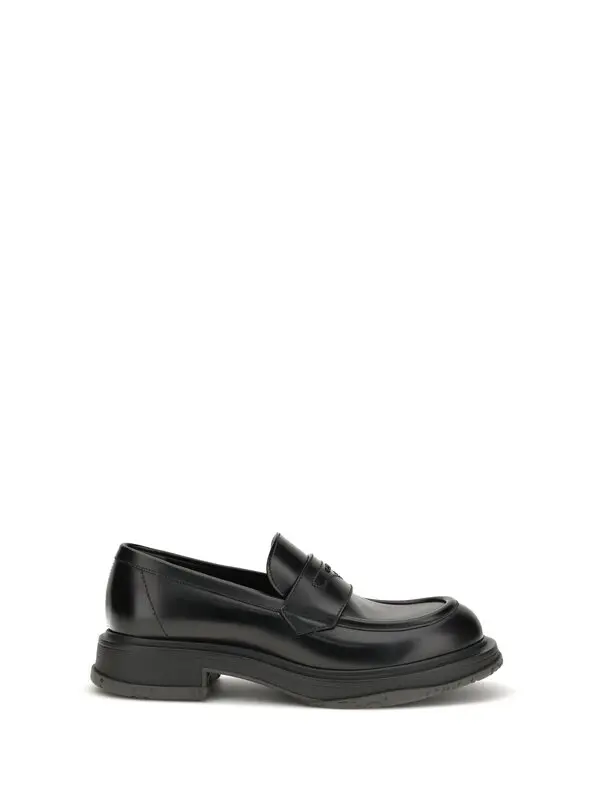 Gucci Logo Loafers - Black