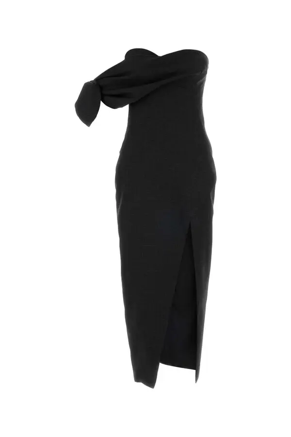 Givenchy Slate Wool Dress - Black