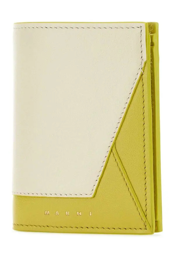 Marni Two-tone Leather Wallet - Multicolor