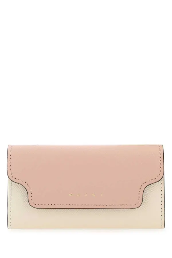 Marni Two-tone Leather Key Chain Case