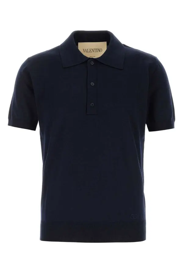 Valentino Garavani Midnight Wool Polo Shirt