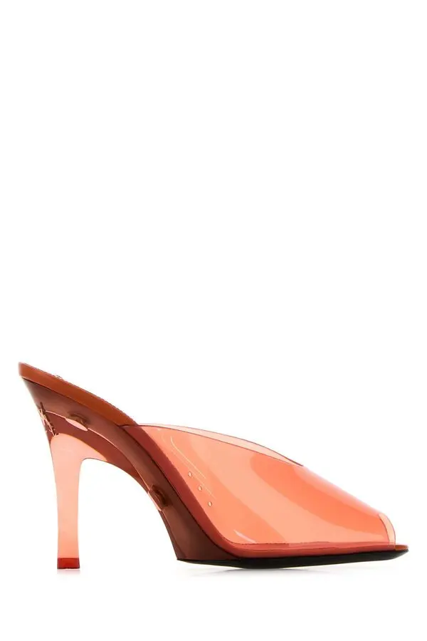 Saint Laurent Pvc Mules - Orange
