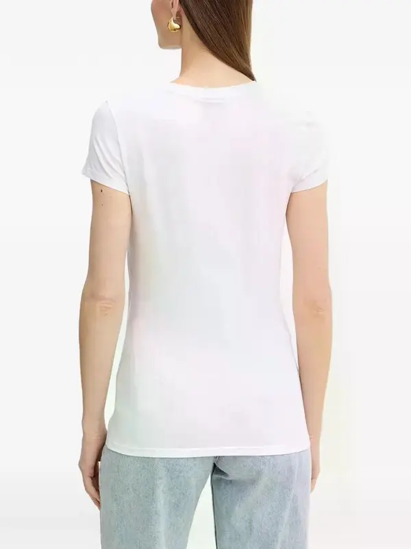 Armani Exchange V-neck T-shirt With Logo Print