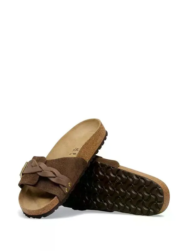 BIRKENSTOCK Oita Braided Buckle-fastening Sandals - Brown