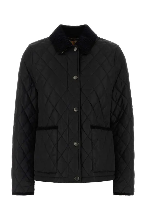 Burberry Nylon Jacket With Hood - Black