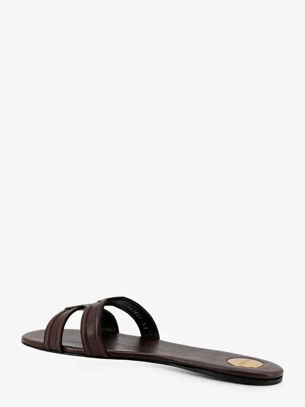 Saint Laurent Mabrouka Leather Sandals - Multicolor