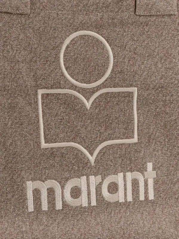 Isabel Marant Étoile Yenky Zipped Cotton Shoulder Bag - Cream