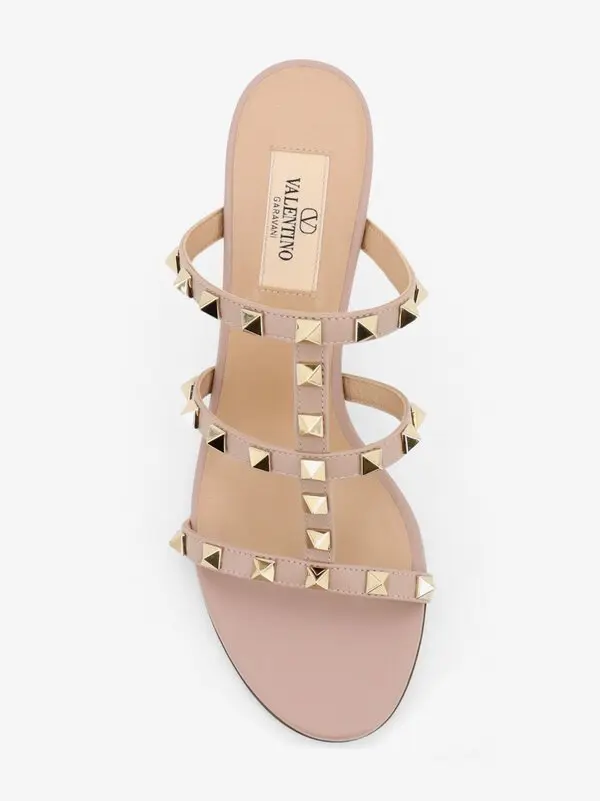 Valentino Garavani Rockstud Leather Sandals - Multicolor