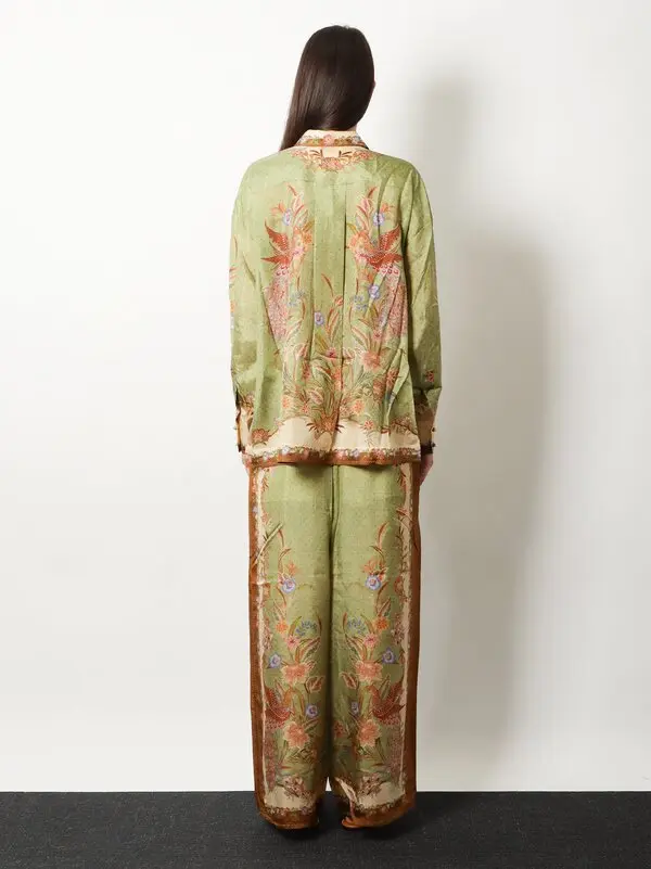 Zimmermann Indra Silk Trousers - Multicolor