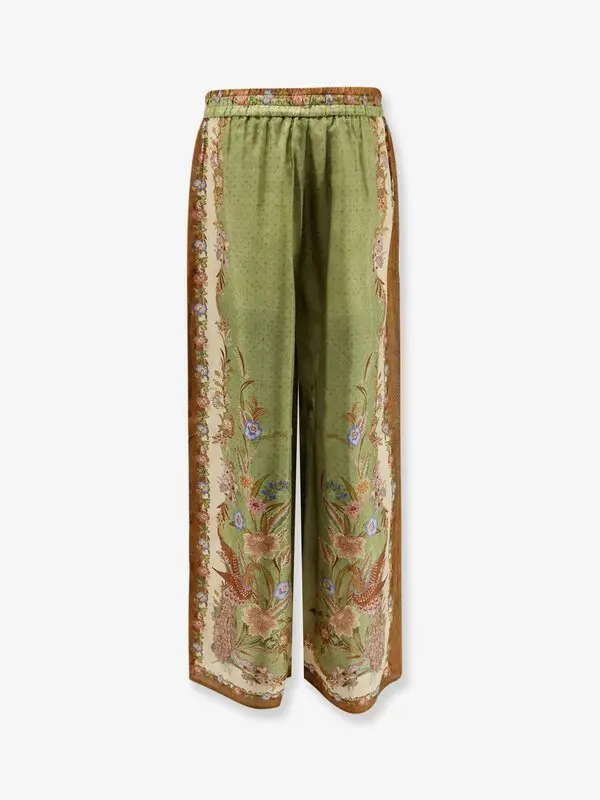 Zimmermann Indra Silk Trousers - Multicolor