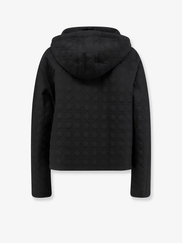 Dior Quilted Technical Taffeta Jacket With Drawstring Hood