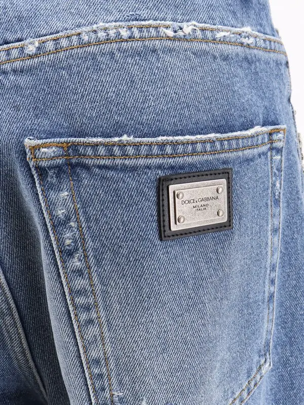 Dolce & Gabbana Embellished Denim Jeans