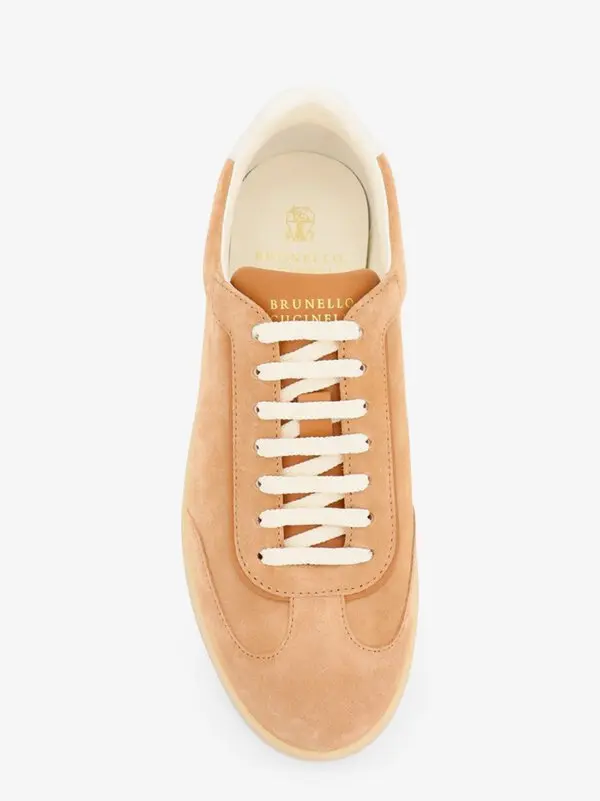 Brunello Cucinelli Suede And Leather Sneakers - Multicolor