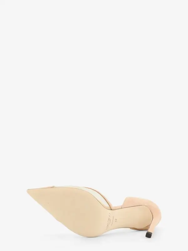 JIMMY CHOO Brigitte Voile And Suede Decollete Pumps - Multicolor