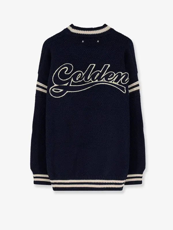 GOLDEN GOOSE Cotton Knit Crew Neck Sweater