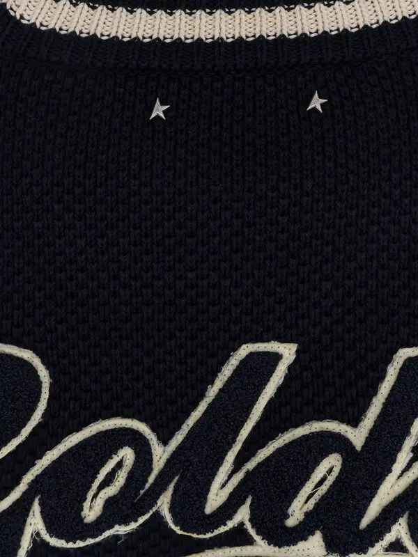 GOLDEN GOOSE Cotton Knit Crew Neck Sweater