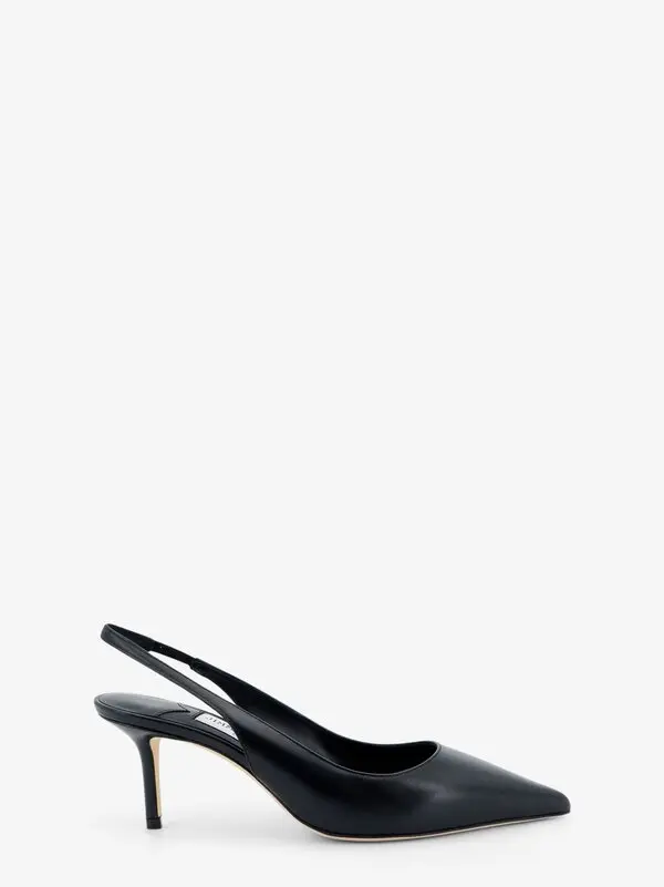 JIMMY CHOO Love 65 Leather Slingback Pumps - Black