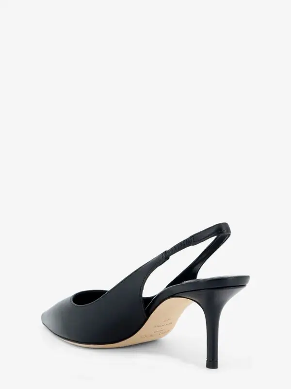 JIMMY CHOO Love 65 Leather Slingback Pumps - Black