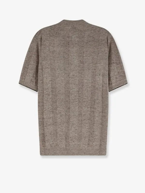 Brunello Cucinelli Short Sleeve Knit Sweater