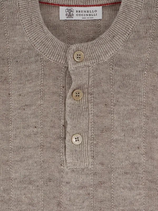 Brunello Cucinelli Short Sleeve Knit Sweater