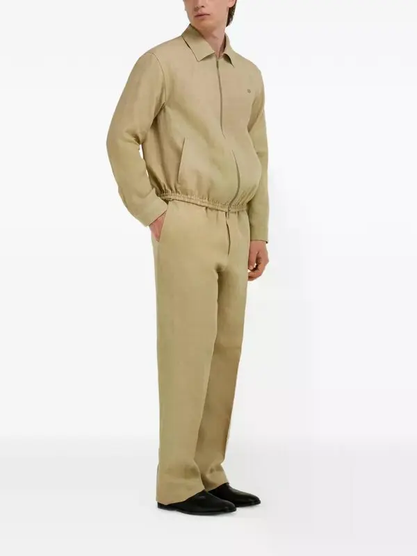 FERRAGAMO Linen Blouson Jacket