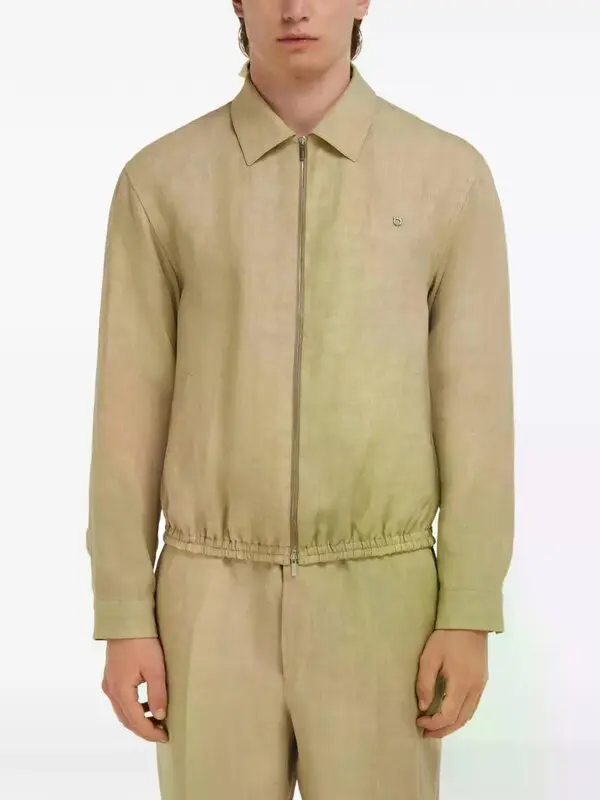 FERRAGAMO Linen Blouson Jacket