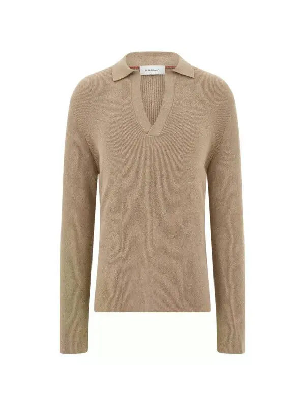 FERRAGAMO Long-sleeve Polo Shirt