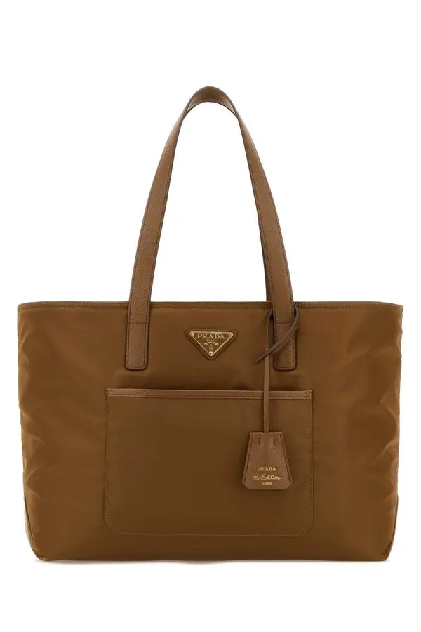 Prada Re-nylon Shopping Bag - Brown