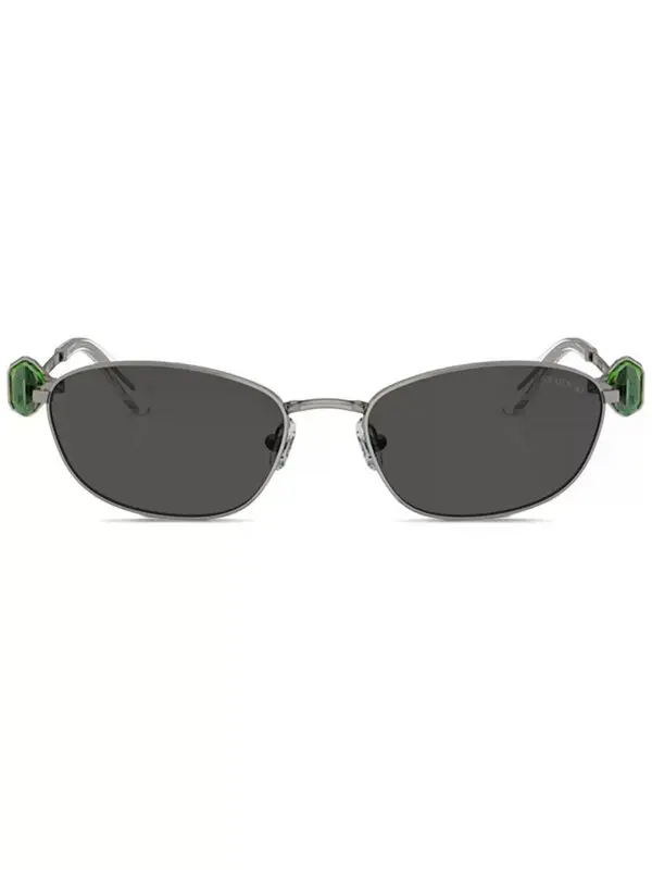 SWAROVSKI Oval Frame Sunglasses - Grey