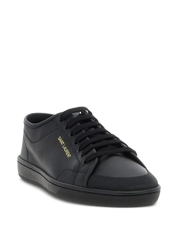 Saint Laurent Calfskin Leather Lace-up Sneakers - Multicolor