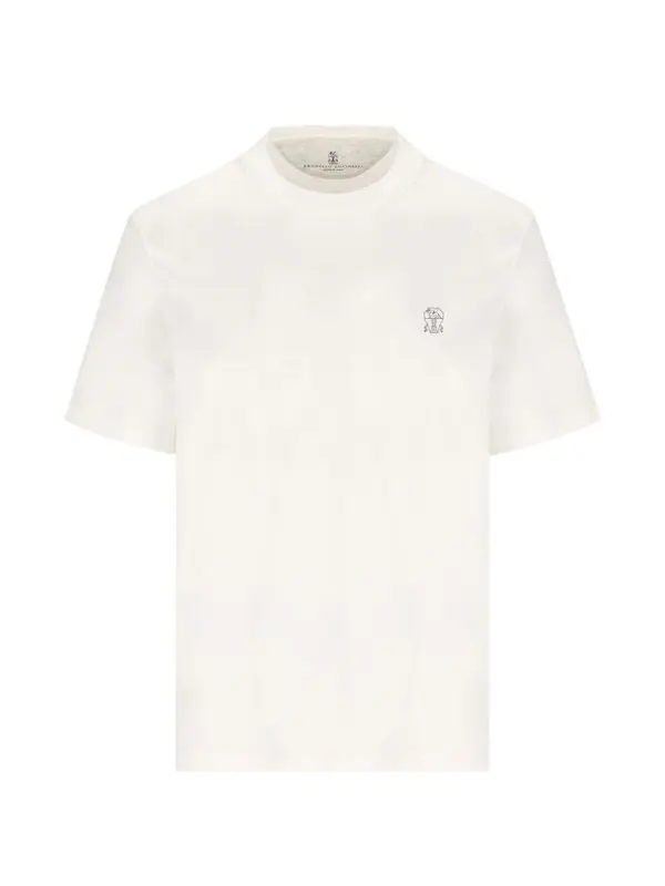 Brunello Cucinelli Logo Cotton T-shirt