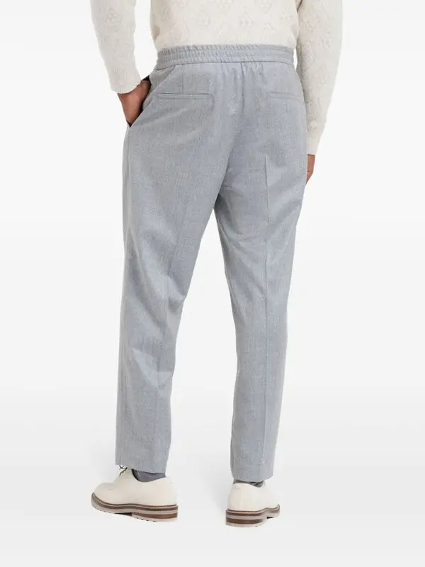 Brunello Cucinelli Virgin Wool Trousers - Multicolor