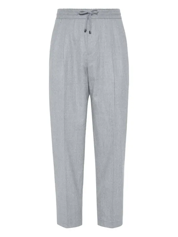 Brunello Cucinelli Virgin Wool Trousers - Multicolor