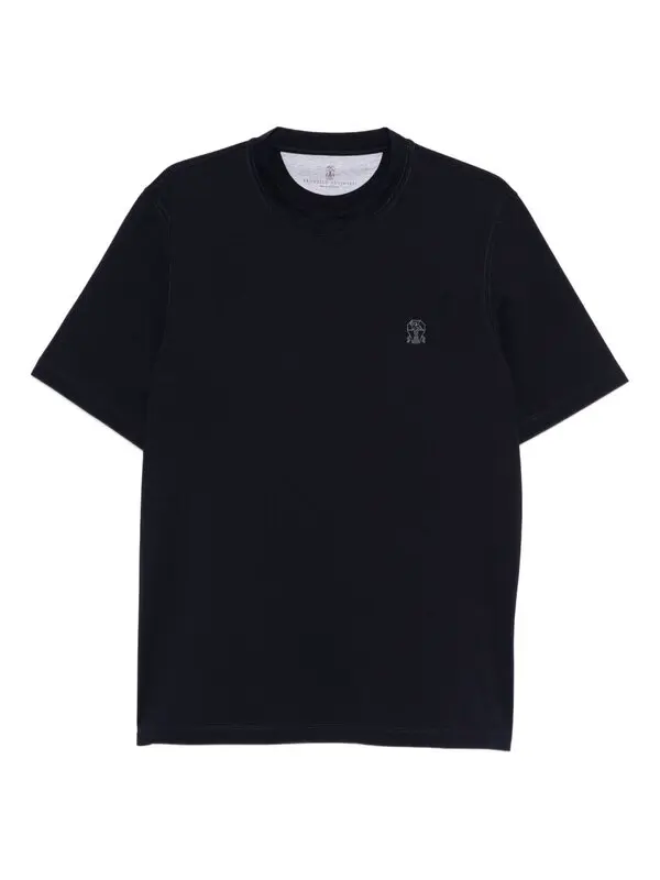 Brunello Cucinelli Logo Cotton T-shirt