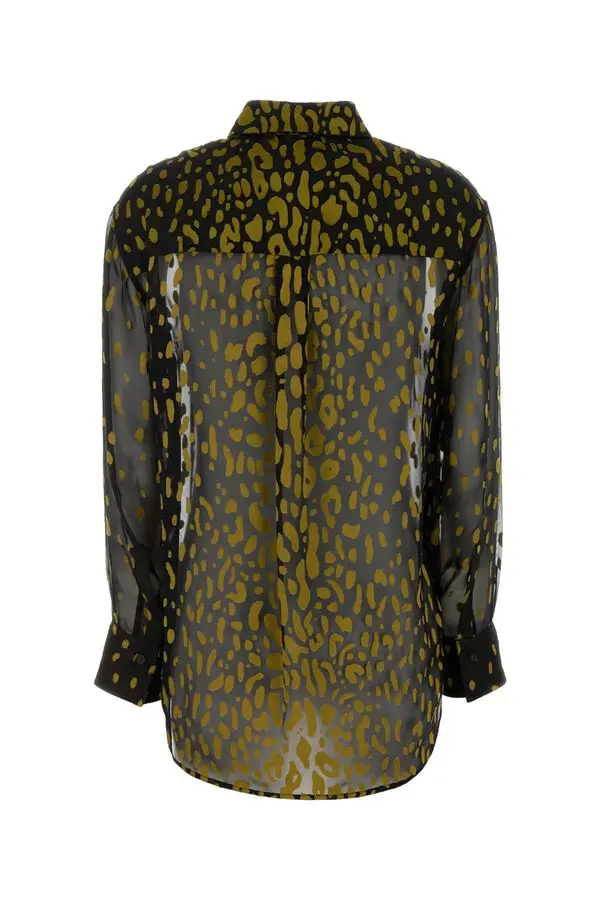 FERRAGAMO Embellished Georgette Shirt