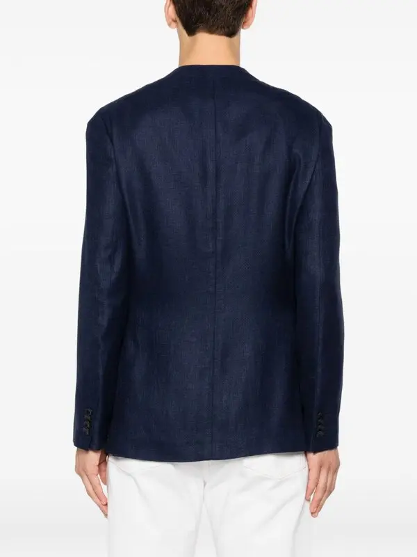 Brioni Linen And Silk Blend Jardigan