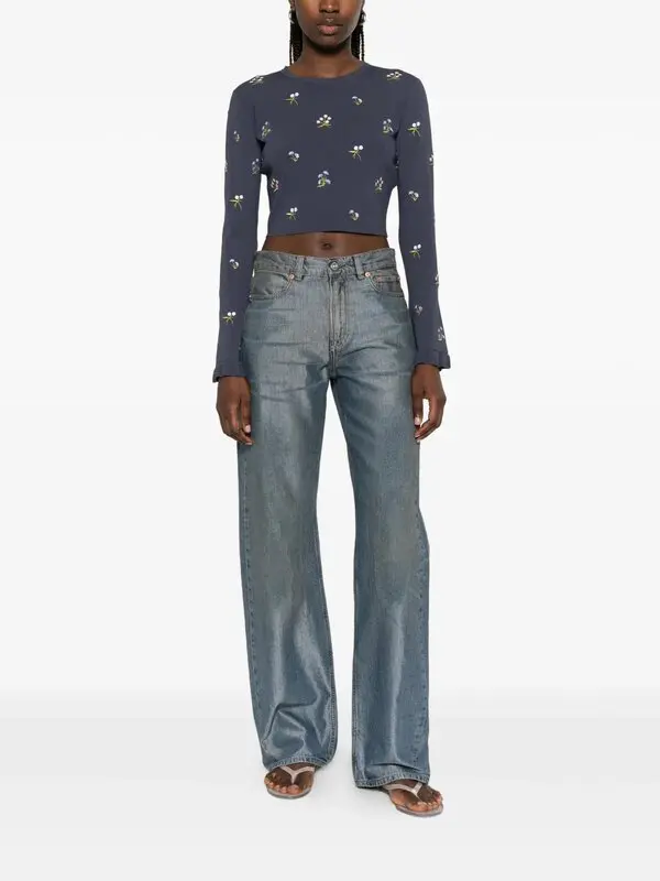 BLUGIRL Embroidered Crewneck T-shirt