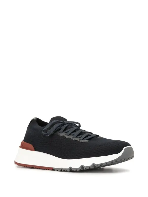 Brunello Cucinelli Cotton Lace-up Sneakers