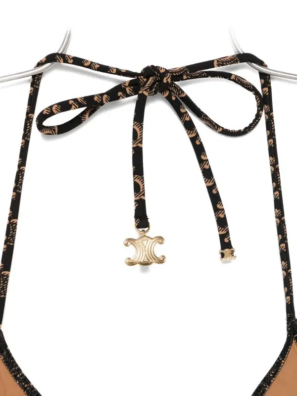 Celine Triomphe Bikini Top - Multicolor