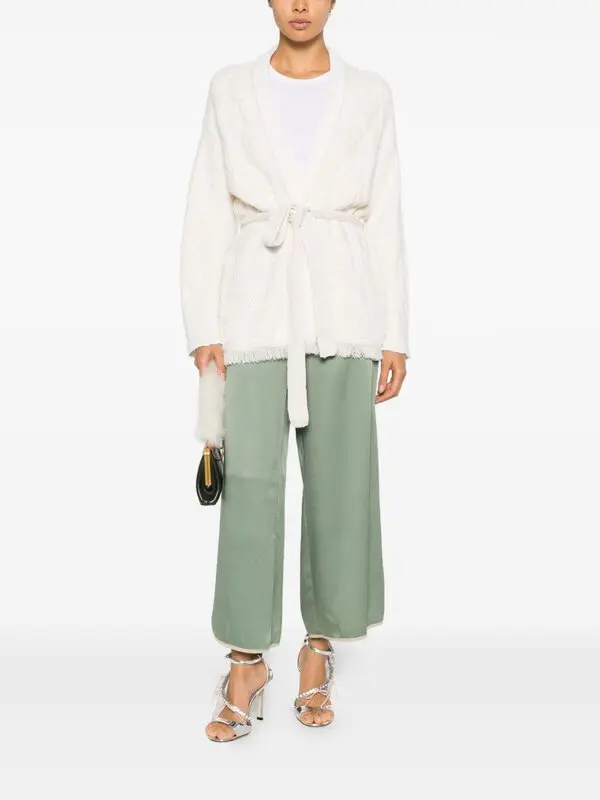 FORTE_FORTE Cropped Trousers With Side Slits