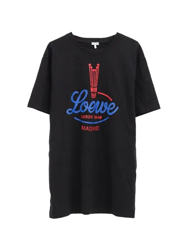 Loewe Graphic Print Cotton T-shirt - Multicolor