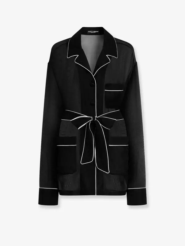 Dolce & Gabbana Chiffon Vanity Pajama Shirt - Multicolor