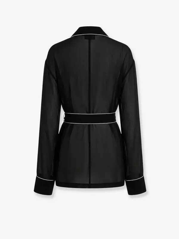 Dolce & Gabbana Chiffon Vanity Pajama Shirt