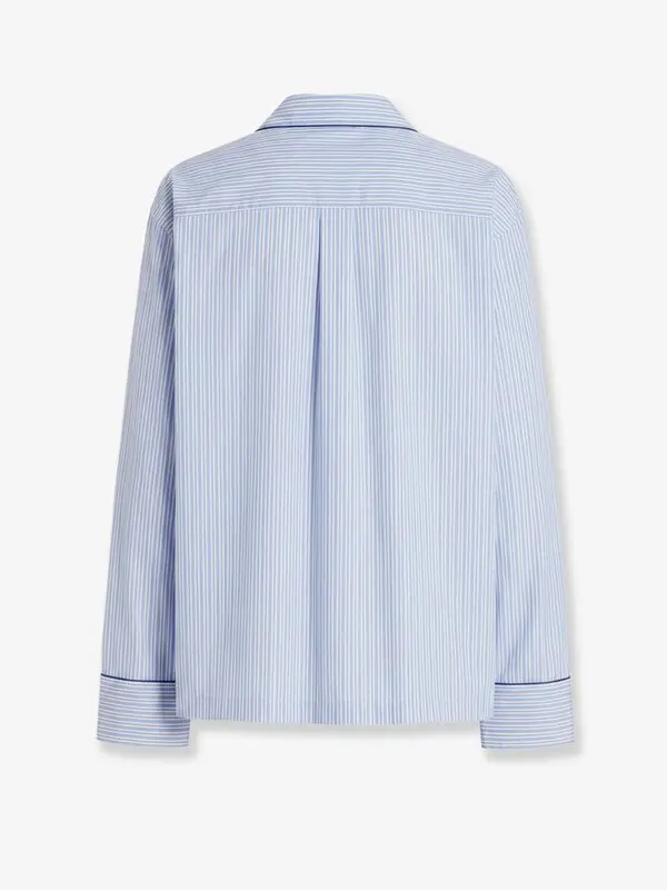 Dolce & Gabbana Camicia Vanity In Cotone E Seta Con Motivo A Righe