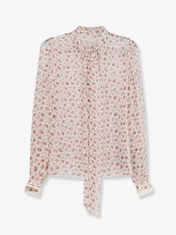 Dolce & Gabbana Chiffon Floral Print Shirt - Multicolor