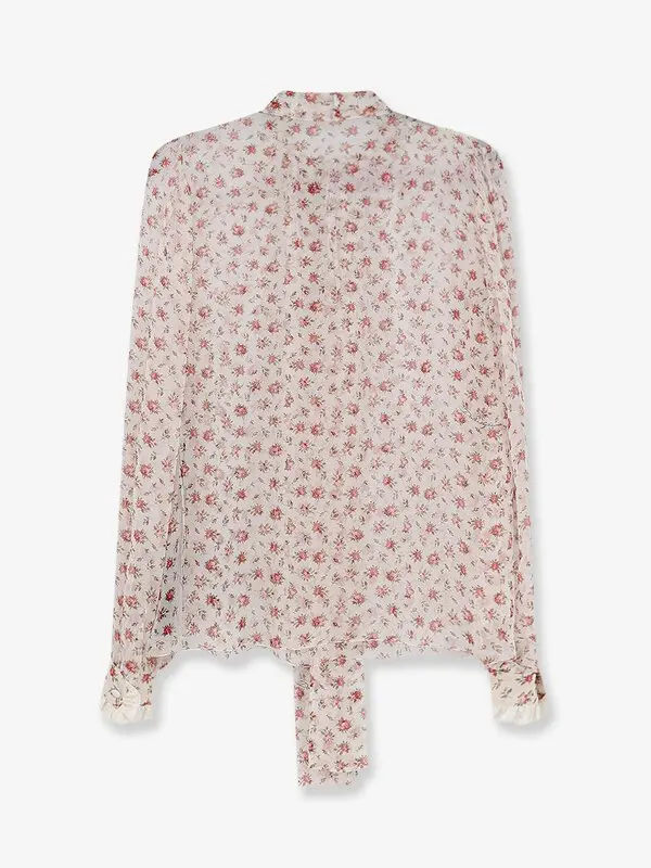 Dolce & Gabbana Chiffon Floral Print Shirt - Multicolor